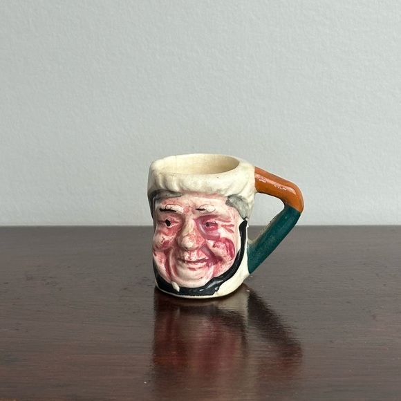 Vintage | Art | Vintage Ceramic Miniature Toby Mug | Poshmark